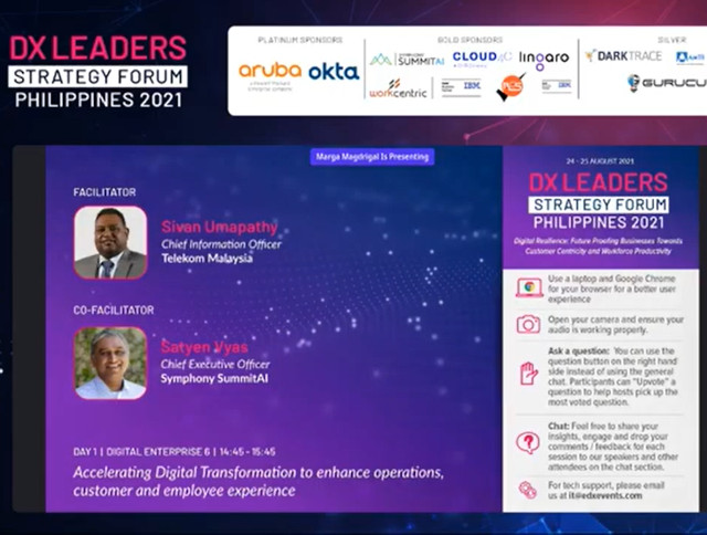 DX leaders strategy forum Philippines 2021 - SymphonyAI