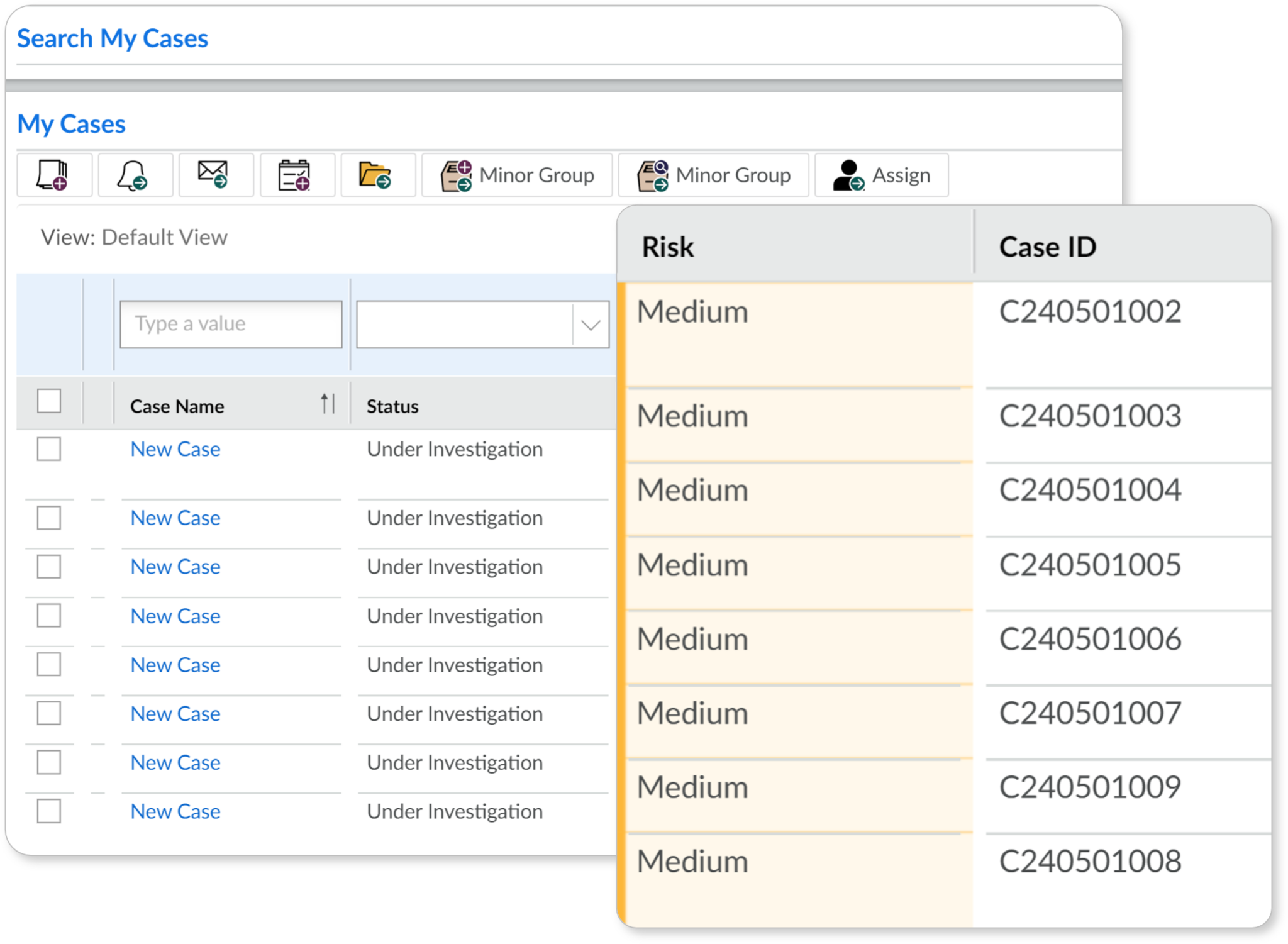 Risk Assessment - SymphonyAI NetReveal Financial Services