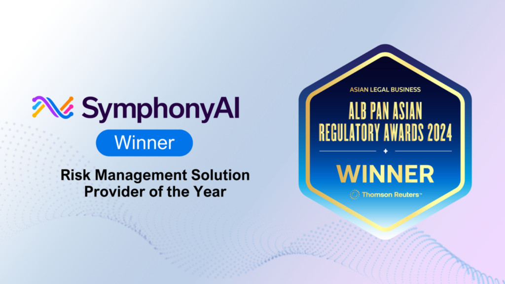 SymphonyAI Named Risk Management Provider of the Year at ALB Pan Asian ...